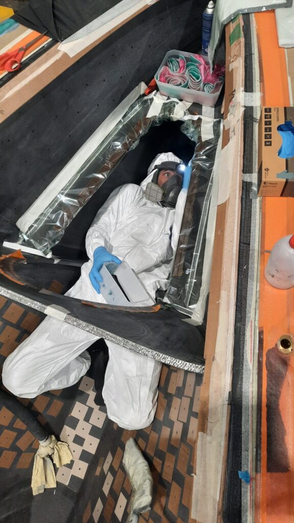 Wet vacuum lay-up for composites